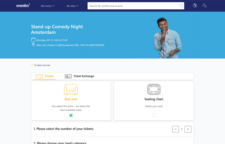 Event ticketing online: Features of EVENTIM.Light